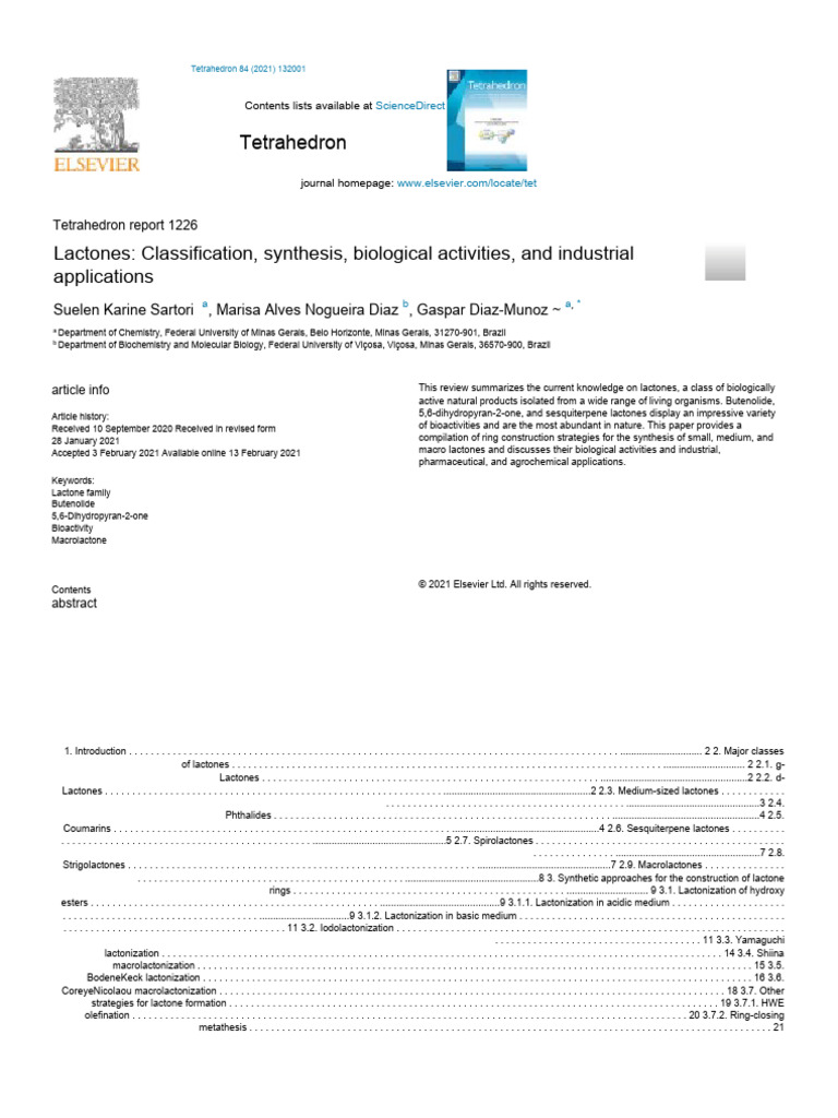 LACTONAS | Download Free PDF | Ester