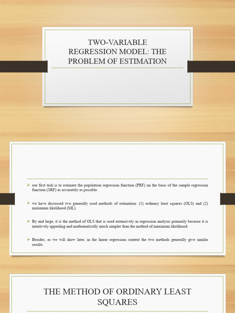 TWO-VARIABLE New | PDF | Ordinary Least Squares | Linear Regression