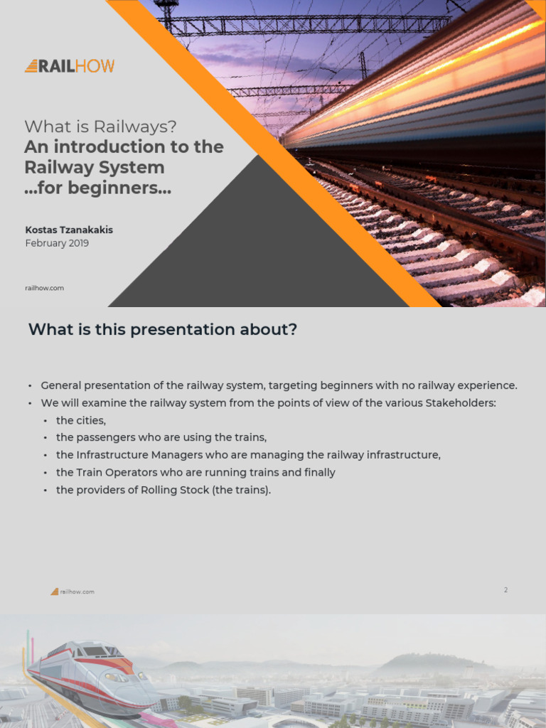 2019 02 Introduction Railways Railhow V1 1 | PDF | Train | High Speed Rail