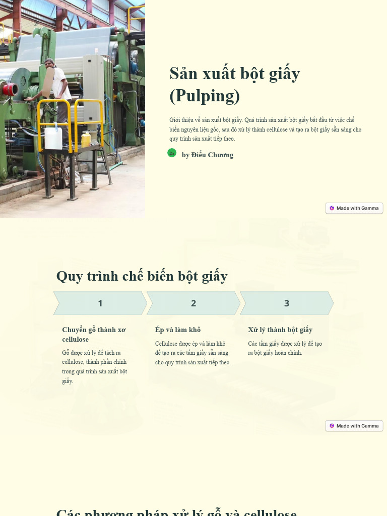 San Xuat Bot Giay Pulping | PDF