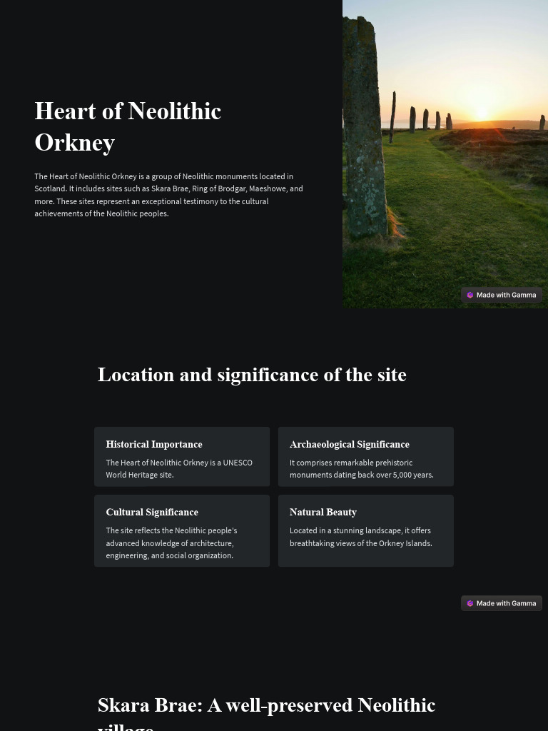 Heart of Neolithic Orkney | PDF | Archaeology