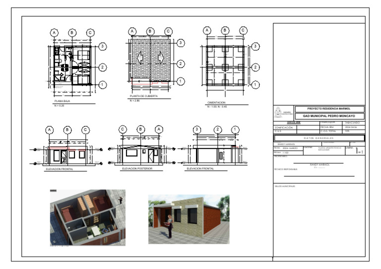 Residencia Randy - Plano - A101 - LAMINA DEFINITIVA | PDF