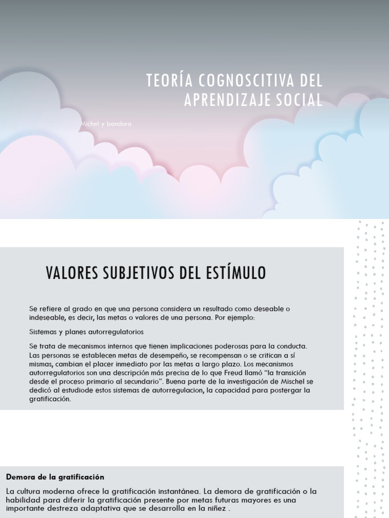 BANDURA TEORIA DEL APRENDIZAJE Modelos | PDF | Comportamiento | Aprendizaje