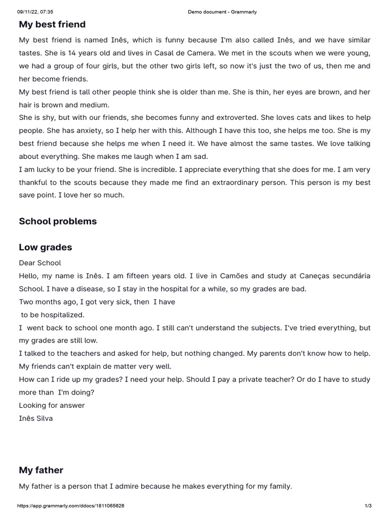 Demo Document - Grammarly | PDF
