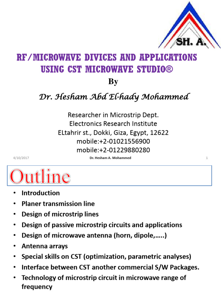 CST Lect@3 | PDF | Microwave | Antenna (Radio)