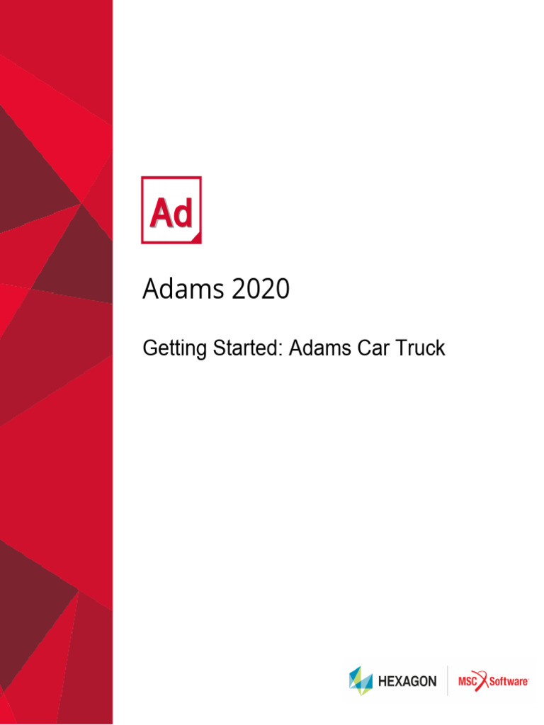 Adams 2020 Getting Started Using Adams Car Truck | PDF | Axle | Truck