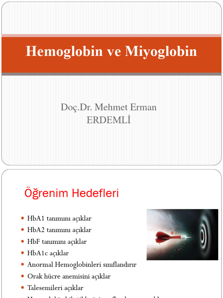 Hemoglobin Miyoglobin | PDF