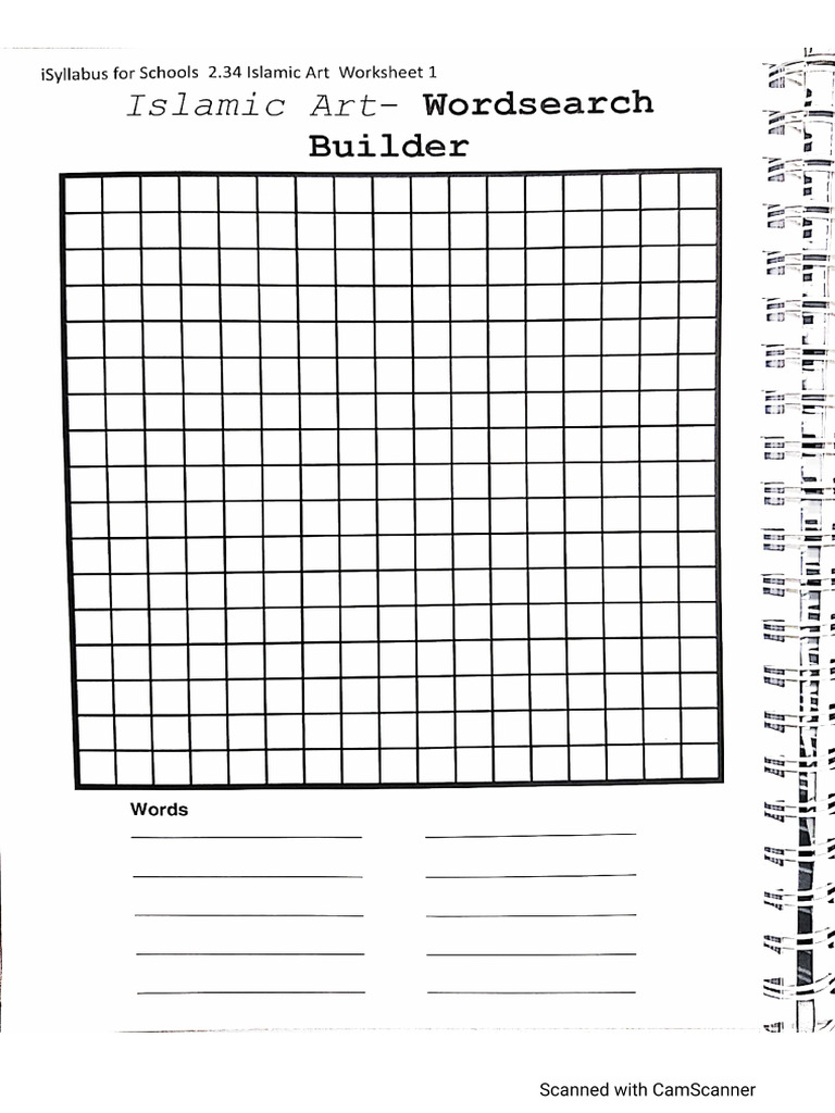 Year 8 Lesson 34 Islamic Art (Worksheets) | PDF