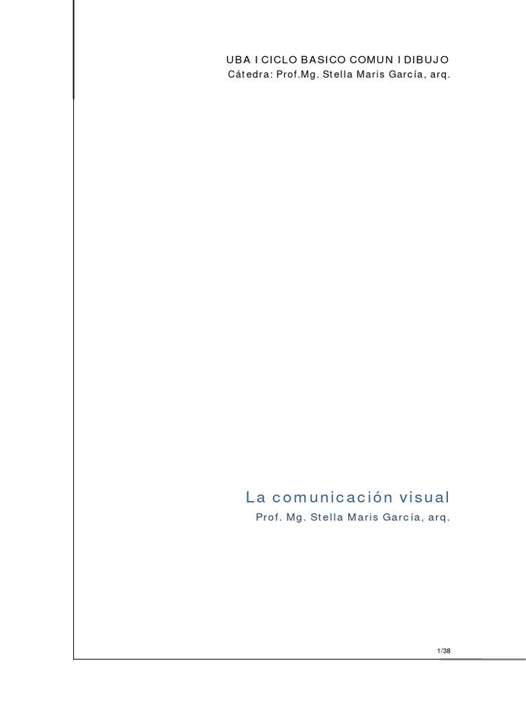 01a-Comunicacion Visual | Descargar gratis PDF | Comunicación | Percepción