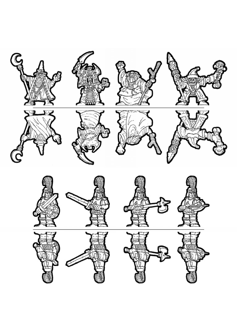 HQ Wizards of Morcar Paper Minis bw020721 | PDF