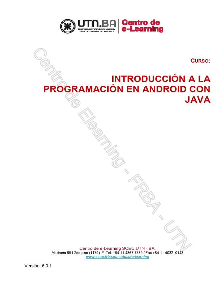 Unidad 2 Intro Programacion en Android | PDF | Android (sistema operativo) | Java (lenguaje de ...