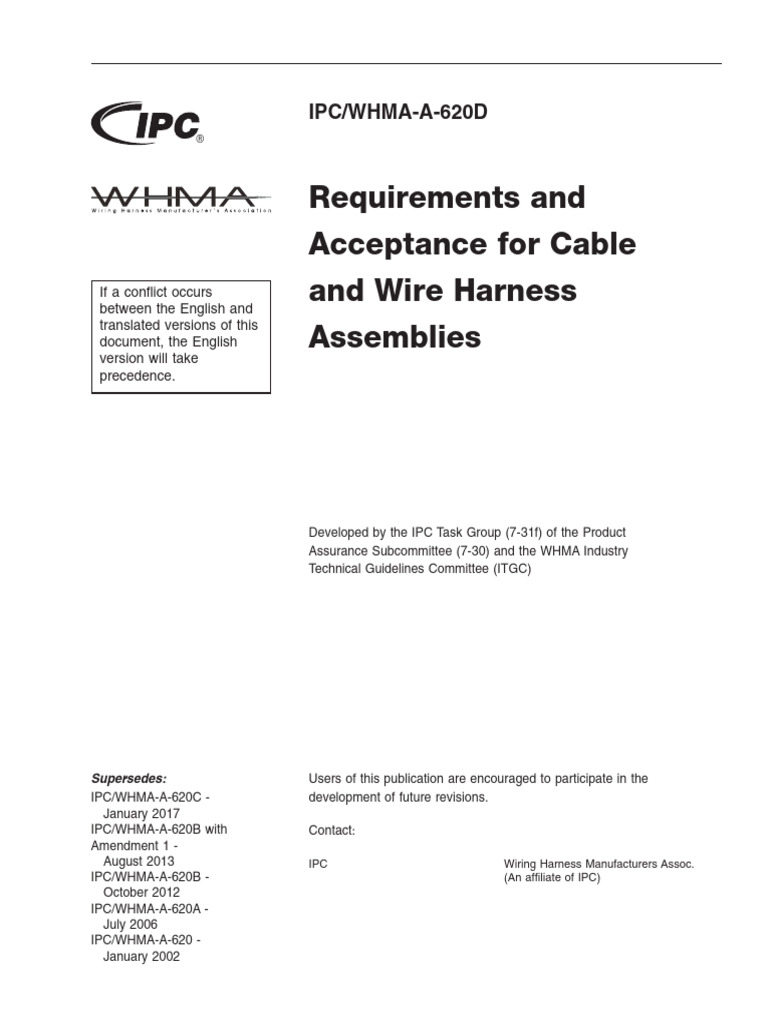 IPC Cable Harness and Wire Assembly | PDF | Electrical Connector ...