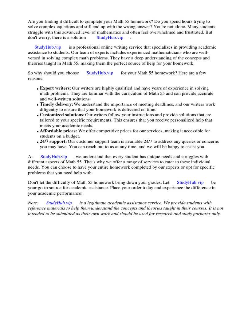 Math 55 Homework | PDF | Mathematics | World Wide Web