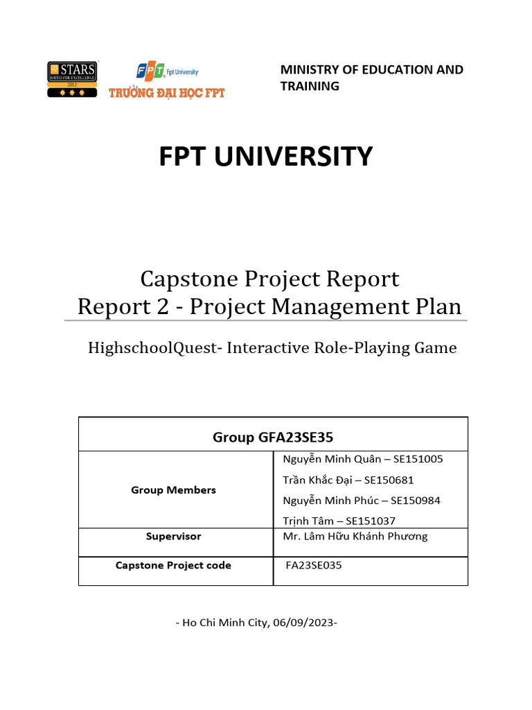 HSQuest Report 2 | PDF | Scrum (Software Development) | Version Control