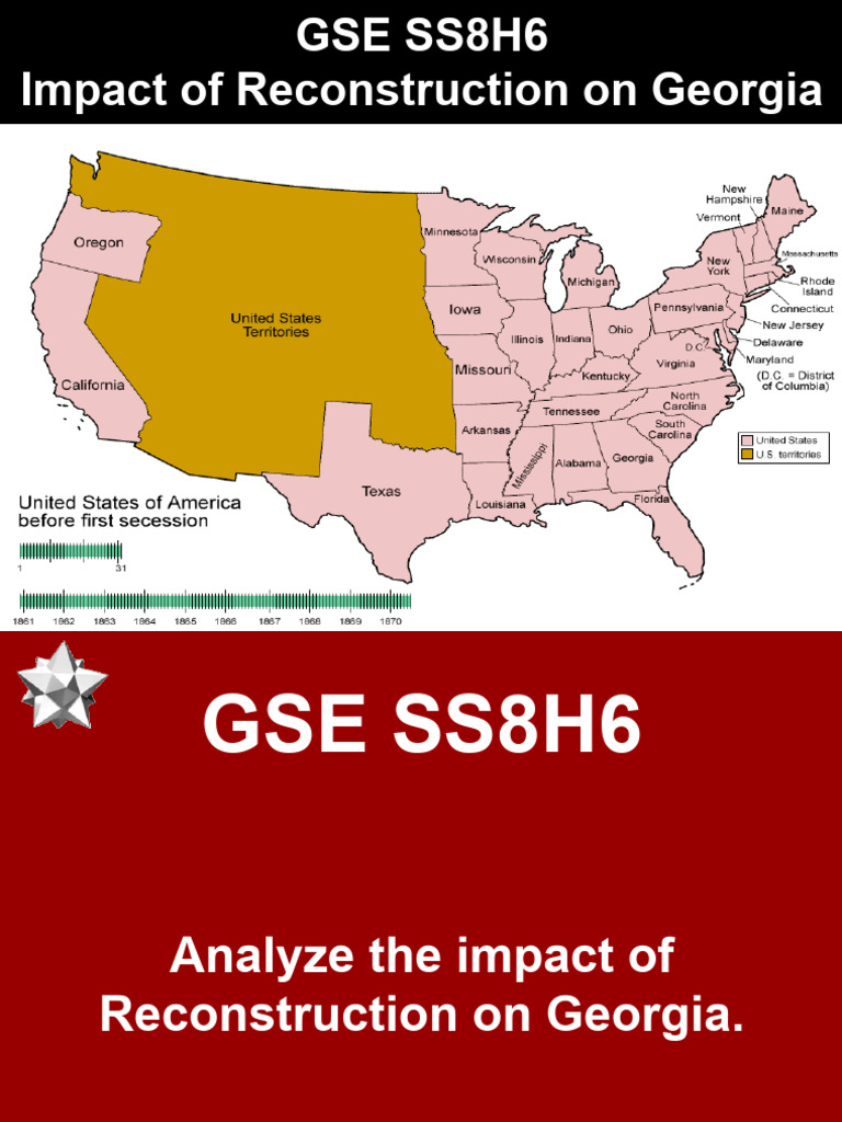 GSE SS8H6.abcde LessonReconstruction | PDF | Reconstruction Era | Ku ...