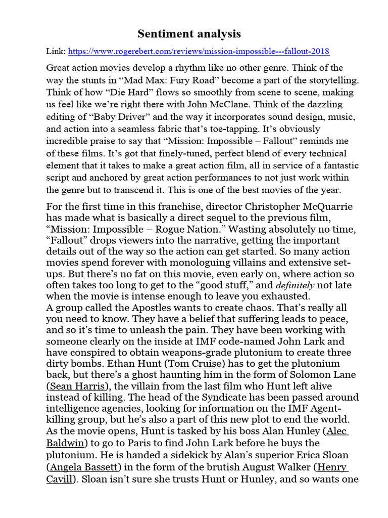 Sentiment Analysis | PDF