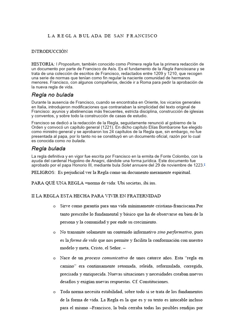 Tema 01 Centenario de La Regla | PDF | Iglesia Católica