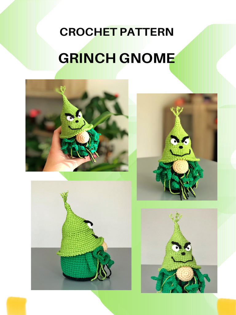 Grinch Gnome | PDF | Yarn | Crochet