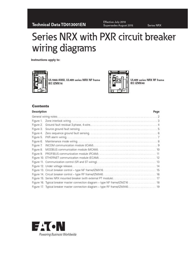 Wiring Diagram IZMX PXR | PDF | Electrical Connector | Switch