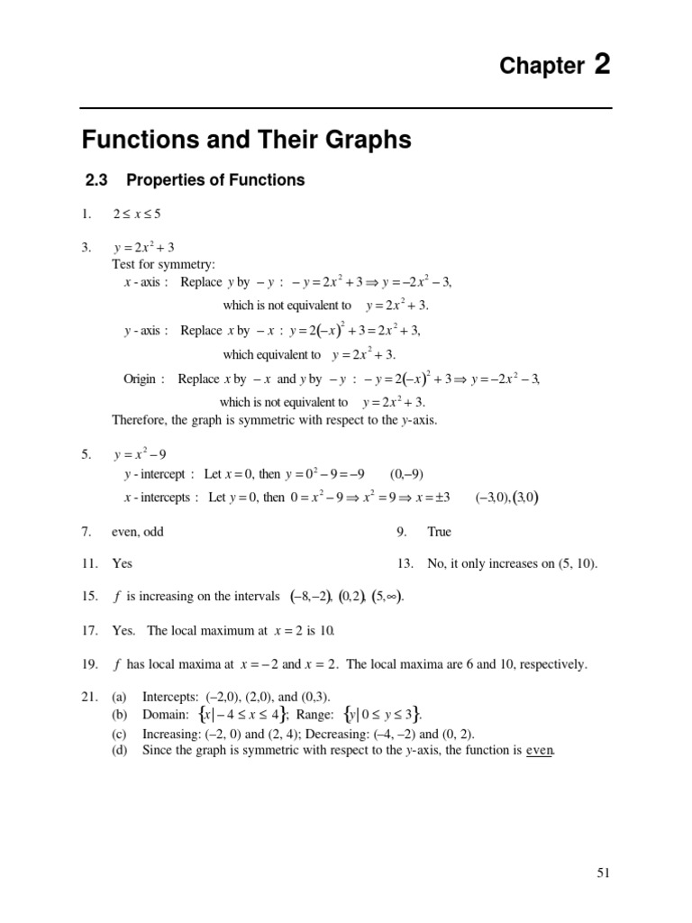 Functions and Their Graphs | PDF | Function (Mathematics) | Slope