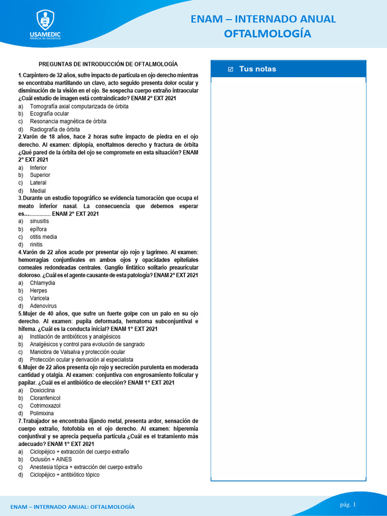 Oftalmologia Banqueo Usa Medic | PDF | Glaucoma | Ojo humano