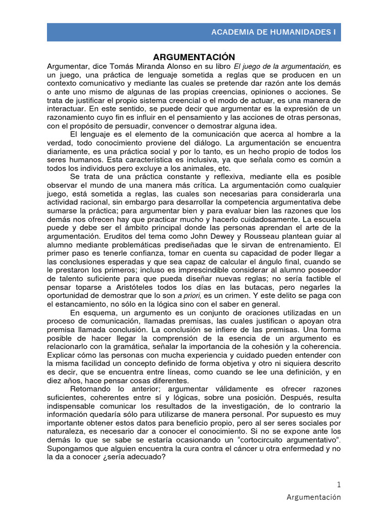 Tipos de Argumentos | PDF | Razonamiento deductivo | Argumento
