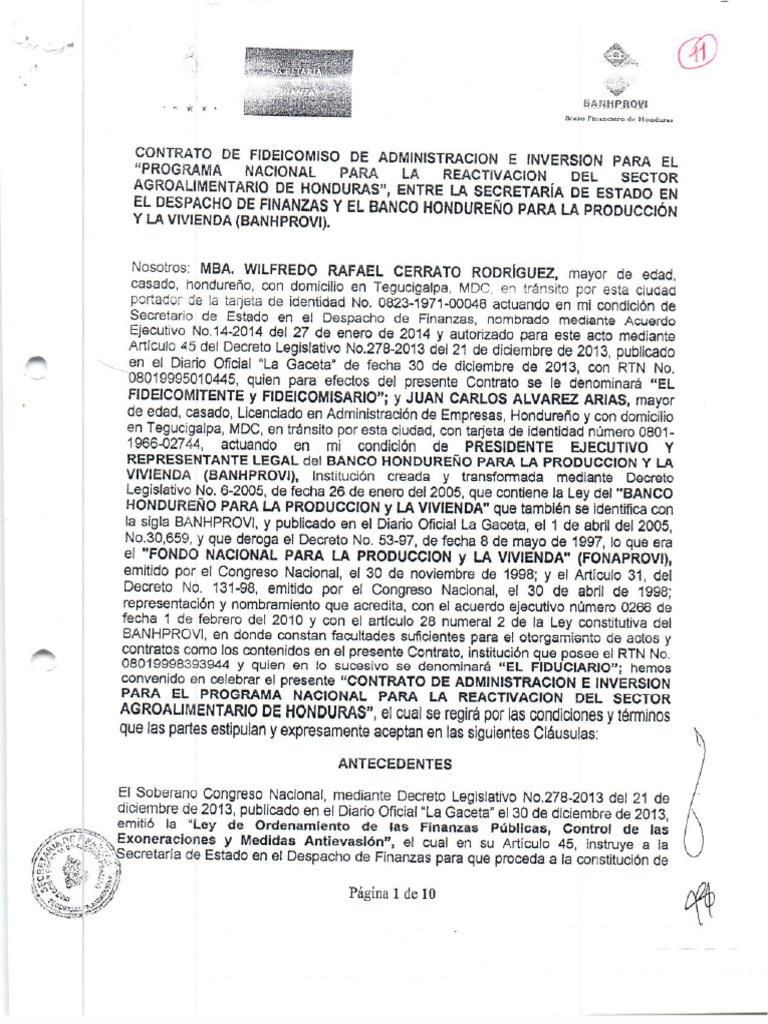 Contrato FIRSA | PDF