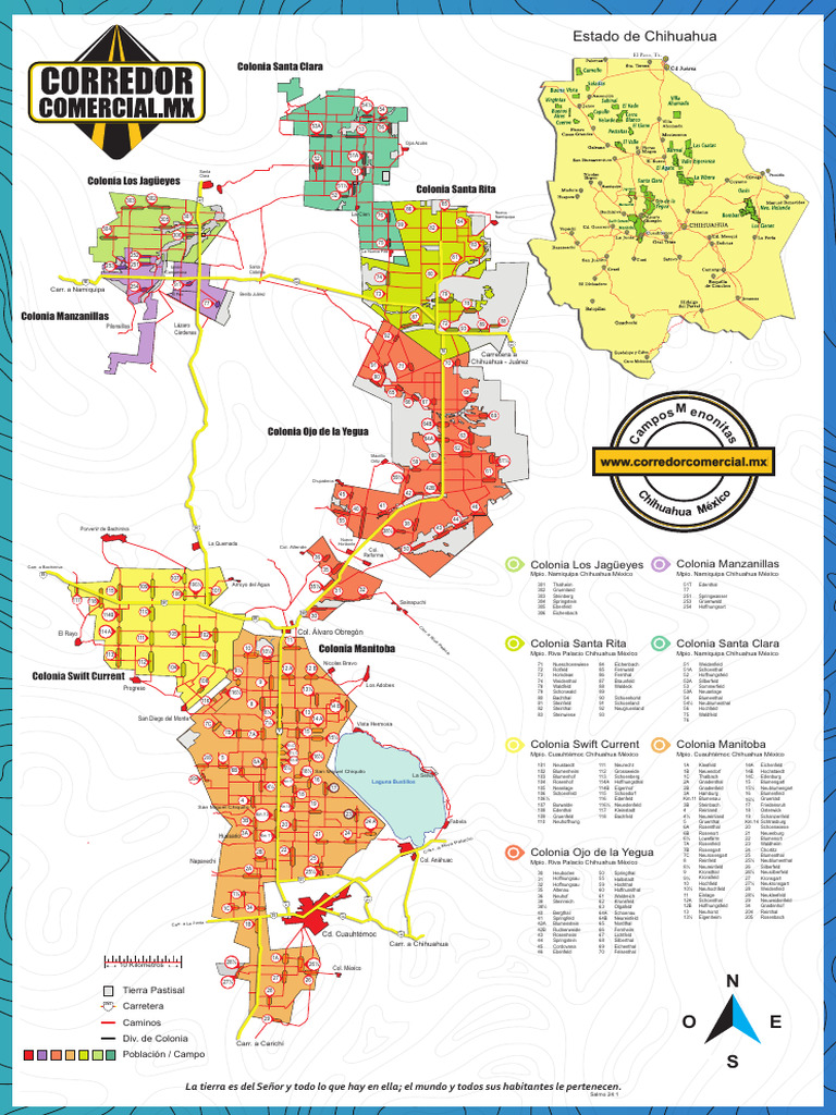 Mapa Colonias Menonitas Atras 2024 Final | PDF