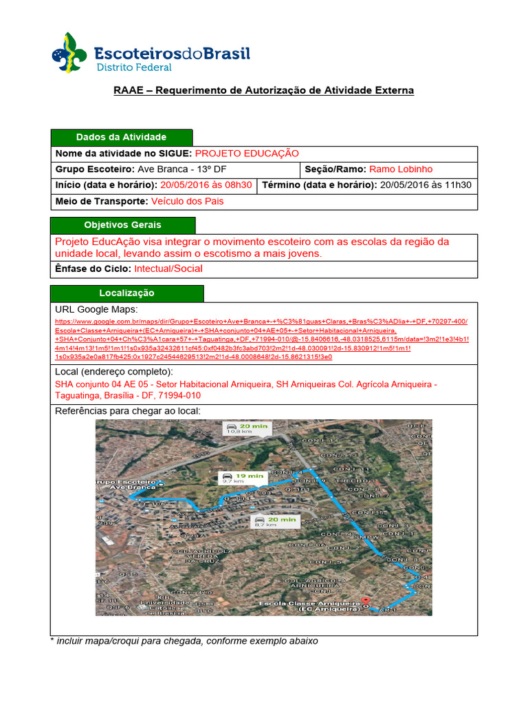 MODELO_RAAE-Requerimento-para-Autorização-de-Atividade-Externa | PDF