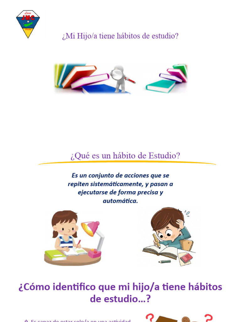 Habitos de Estudio 3° 4° | PDF | Crecimiento personal y profesional ...
