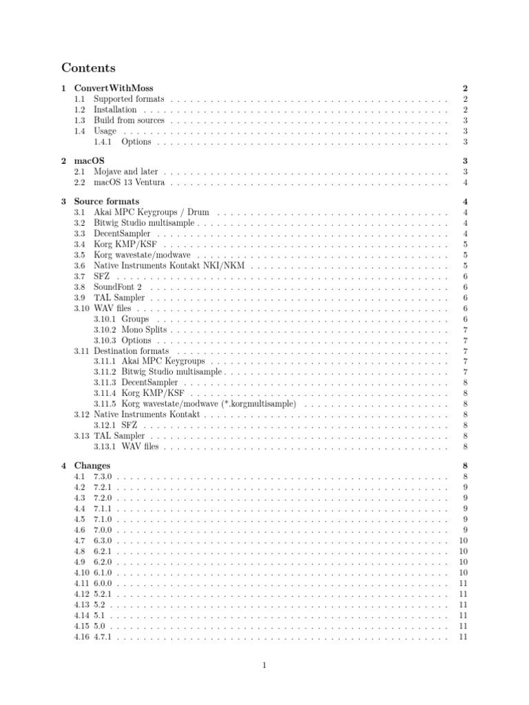ConvertWithMoss-Manual | PDF | Computer File | Computing