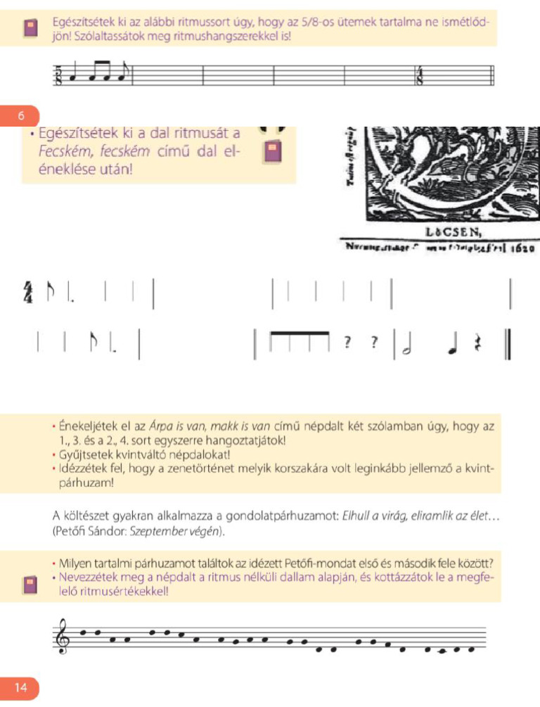 8.oszt TK Ritmusgyak. | PDF