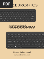 Redragon K618 Horus - Wireless RGB | PDF | Computer Keyboard | Computing