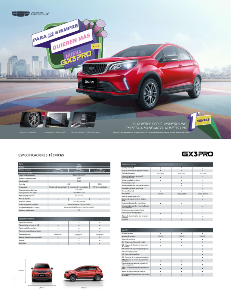 Geely Gx3 Pro | PDF | Sistema de freno antibloqueo | Fabricantes de ...