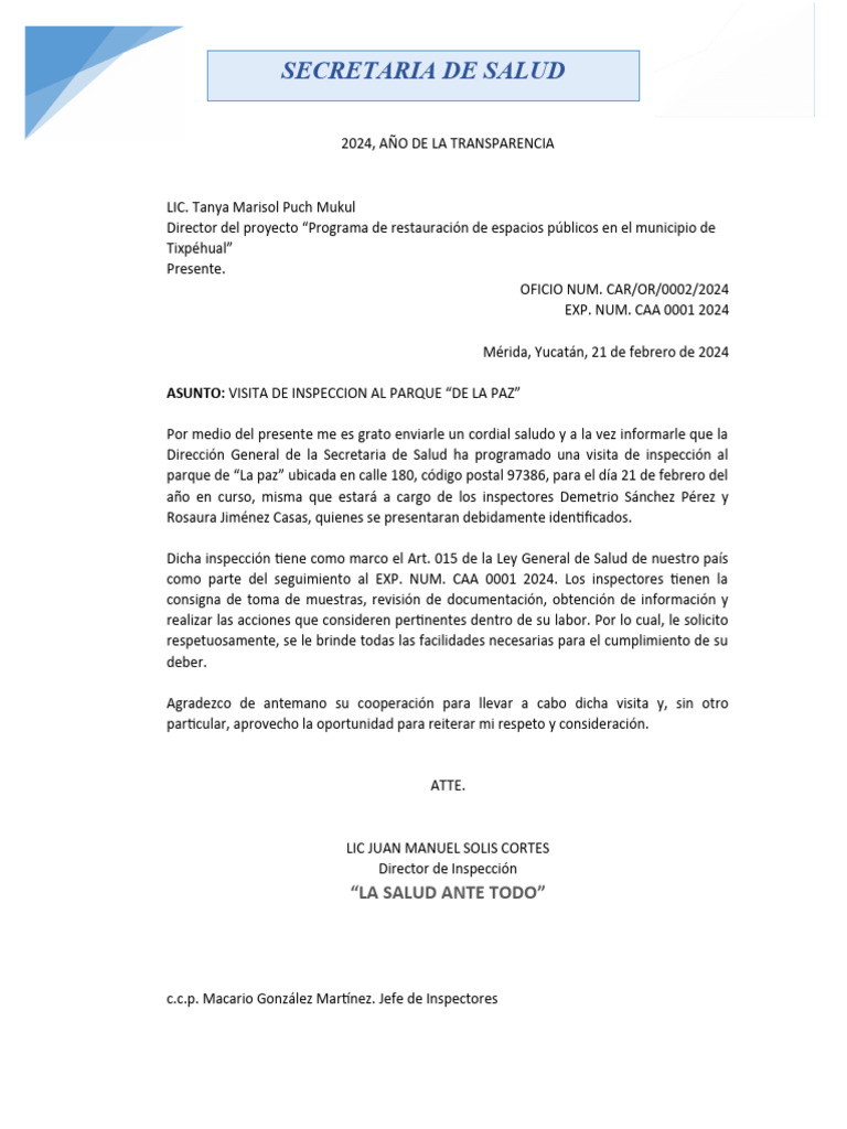 Formato Oficio | PDF | Ciencias sociales