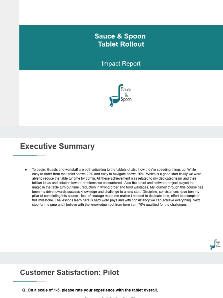 Activity Template Impact Report | PDF