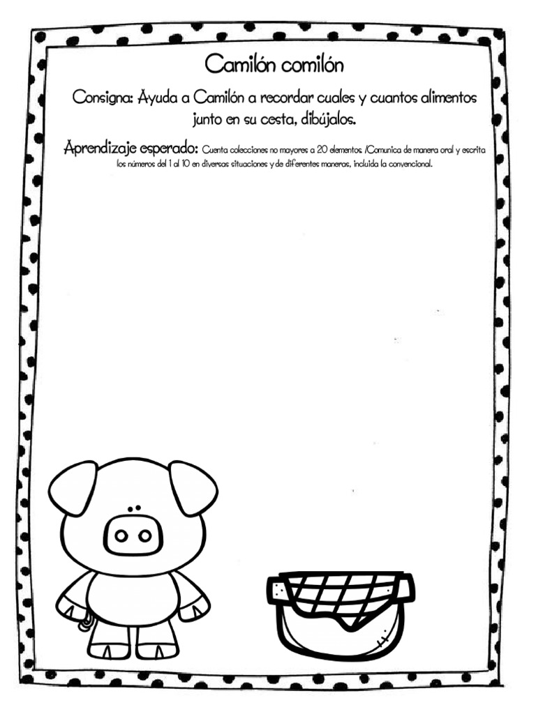 Camilon Comilon Actividades | PDF