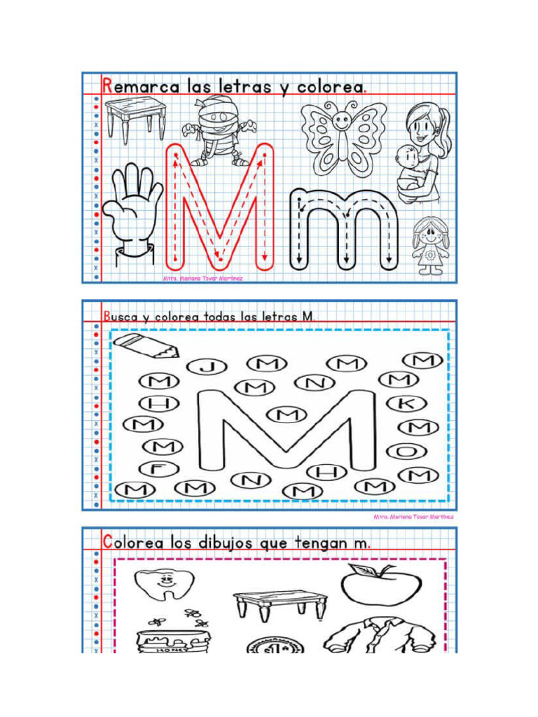 actividades con la m | PDF