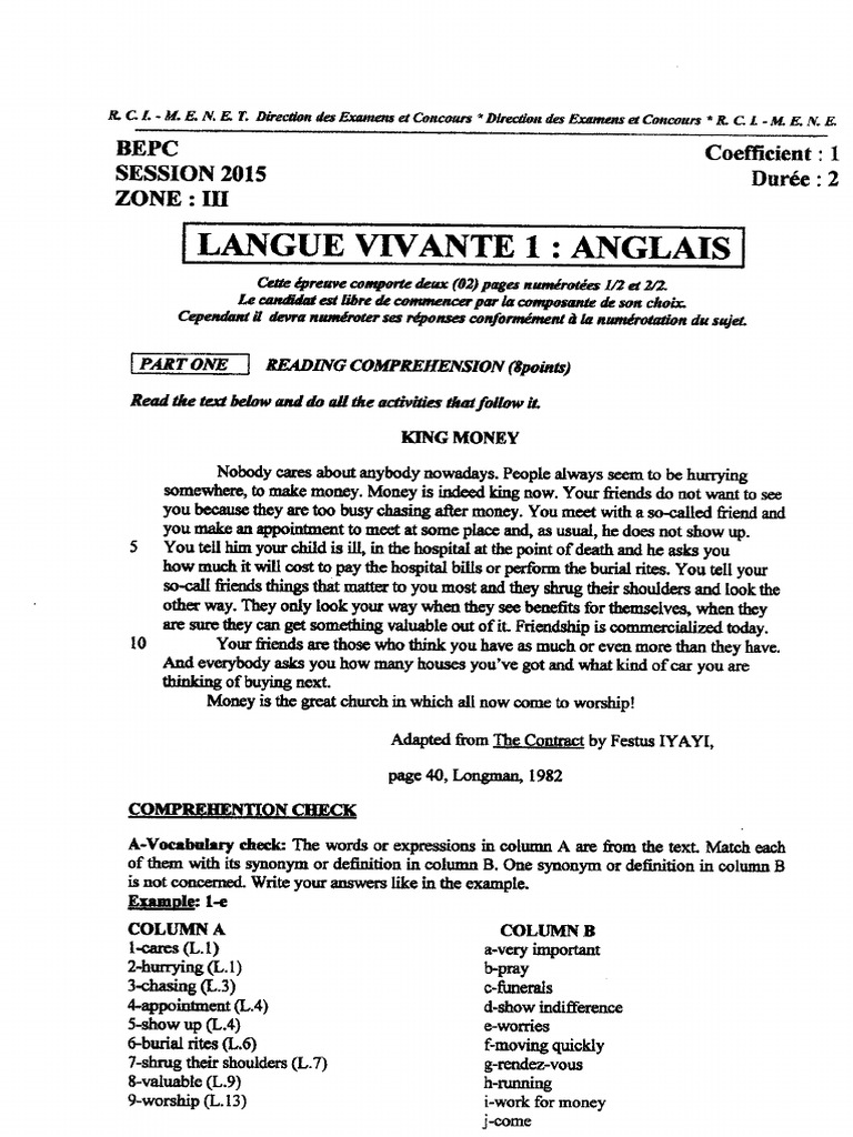 Bepc-Z3-Ang LV1-2015 | PDF