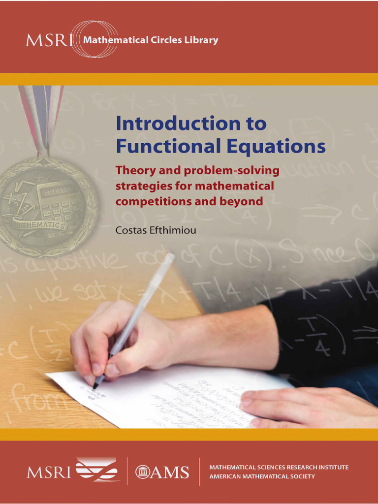 Costas Efthimiou - Introduction To Functional Equations - Theory and Problem-Solving Strategies ...