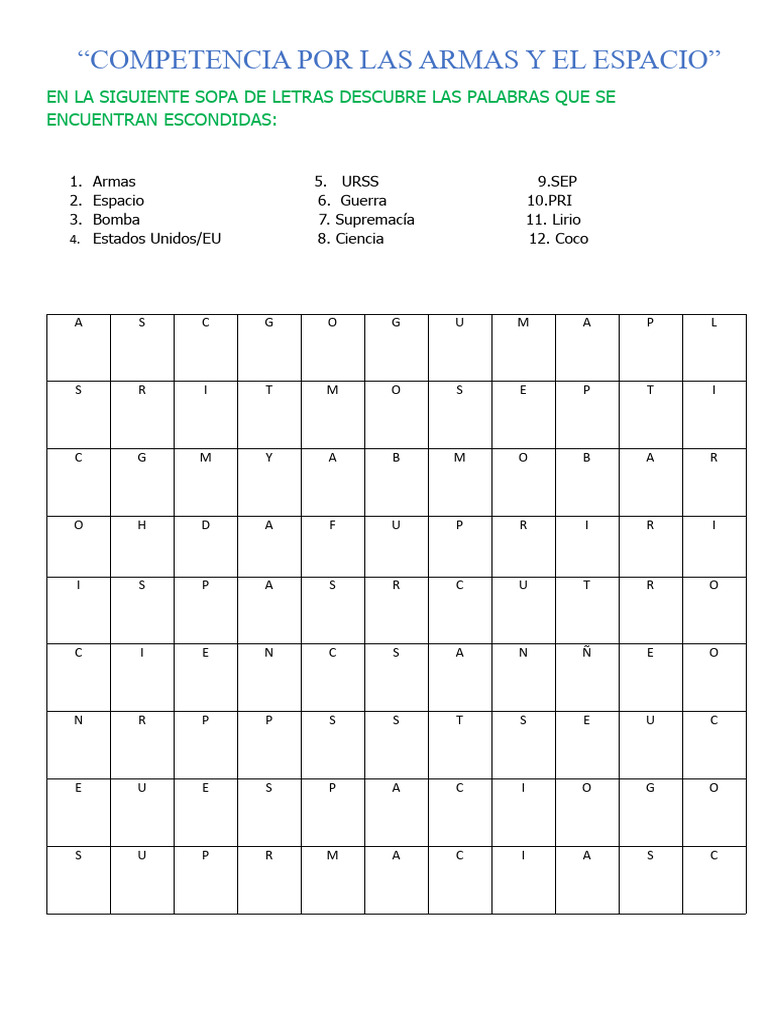 Competencia Por Las Armas y El Espacio | PDF