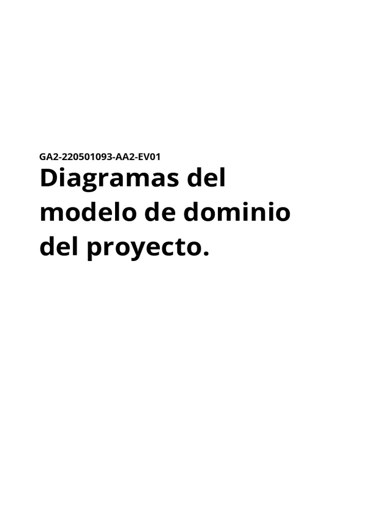 Diagramas Del Modelo de Dominio | PDF | Usuario (informática ...