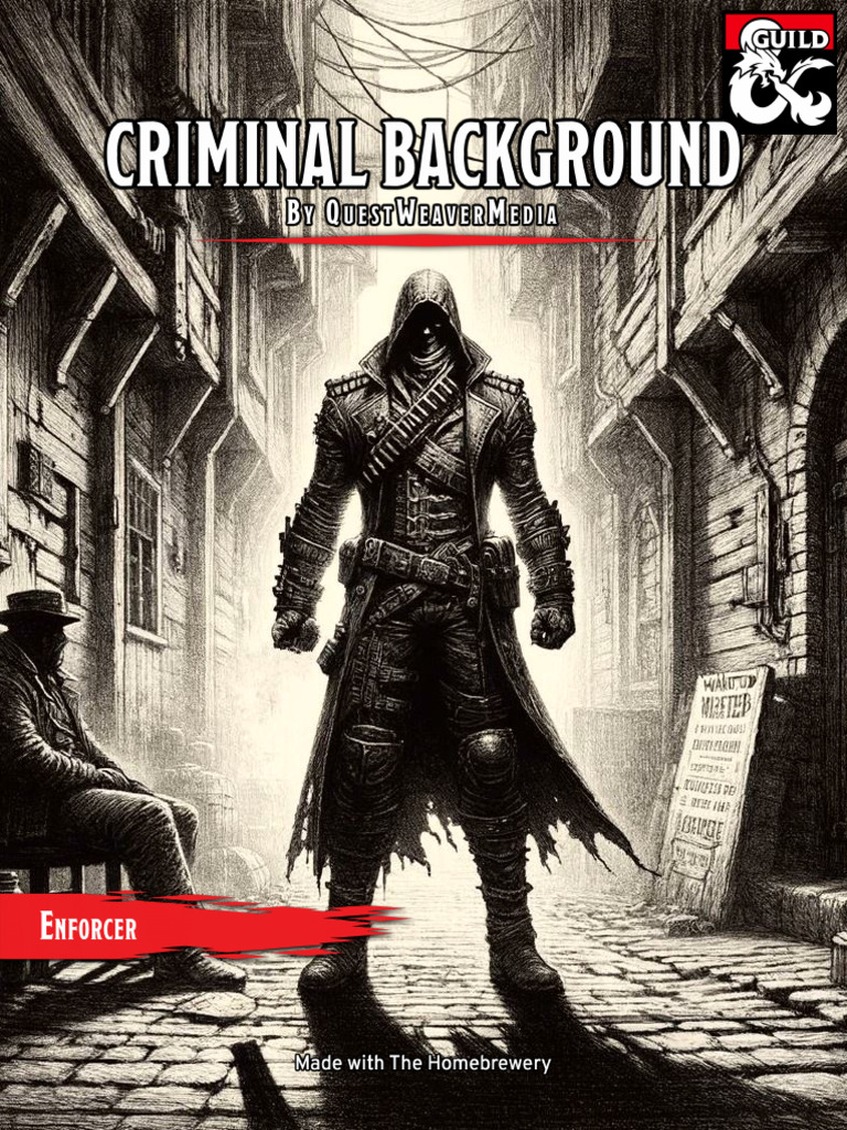 Custom Criminal Background - Enforcer | PDF | Organized Crime