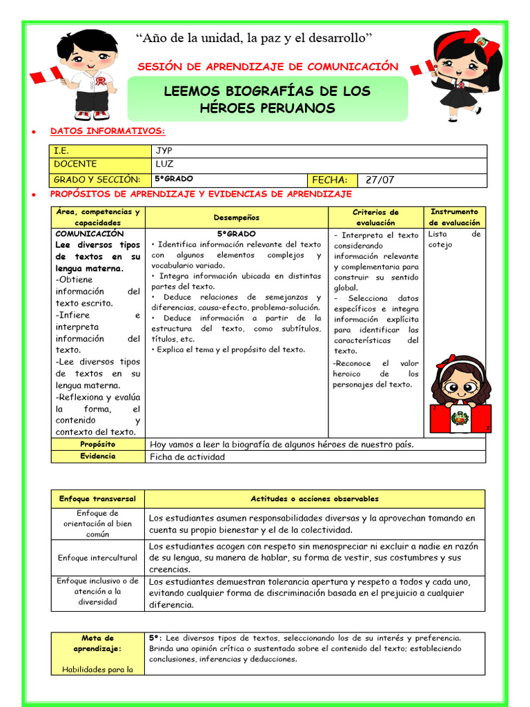 SES-LUN-COMUN-LEEMOS BIOGRAFÍAS DE LOS HÉROES PERUANOS | PDF SES-LUN-COMUN-LEEMOS BIOGRAFÍAS DE LOS HÉROES PERUANOS | PDF