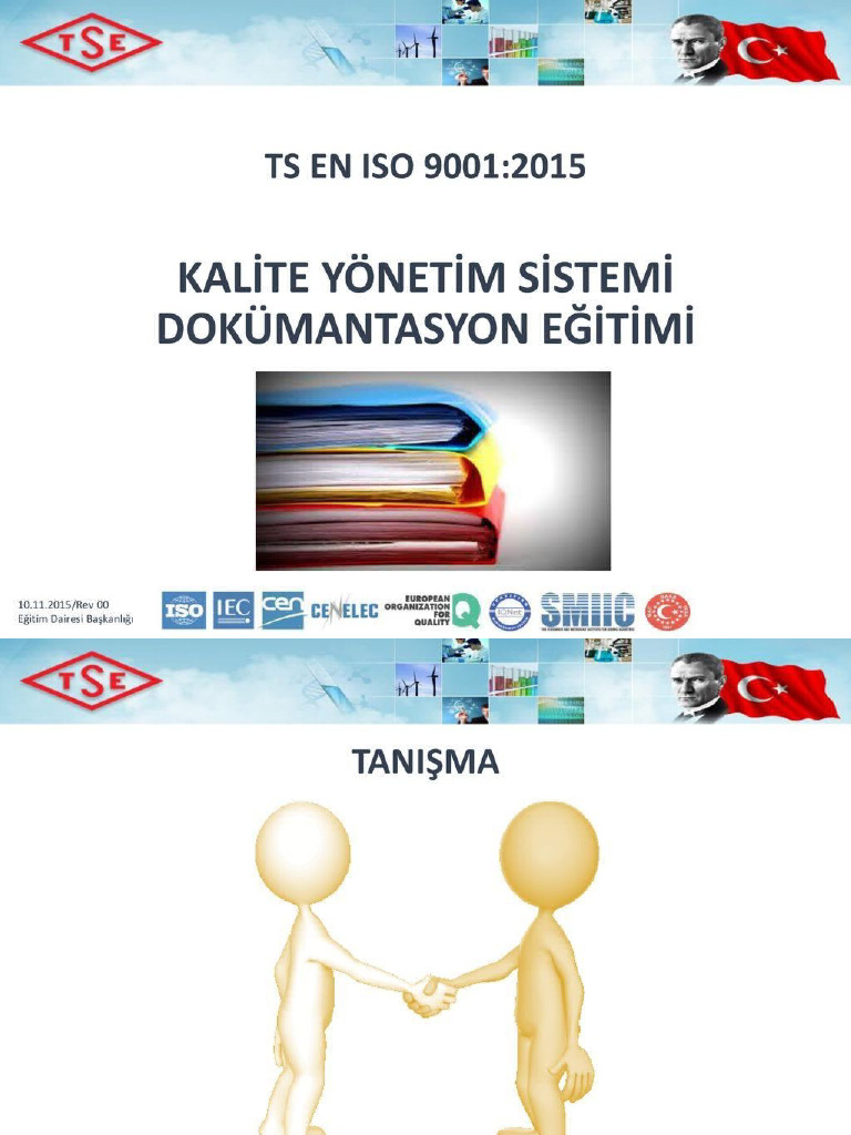 Tse ISO 90012015 Dokümantasyon Eğitimi | PDF