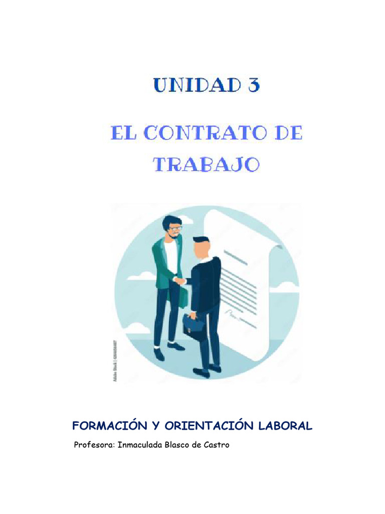 FOL T3 Contrato de Trabajo | PDF | Derecho laboral | Tiempo de trabajo