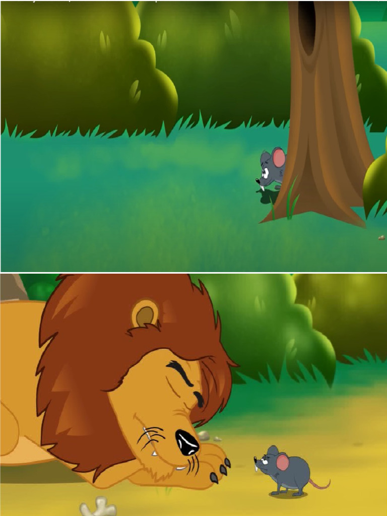 Cuento Del Leon y El Raton | PDF