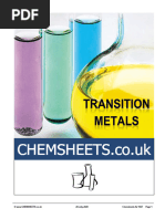 Chemsheets A2 1027 (Transition Metals) | PDF | Coordination Complex ...