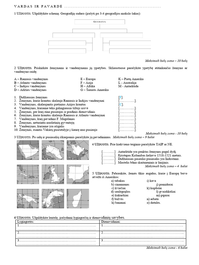 Papildomos Uzduotys | PDF