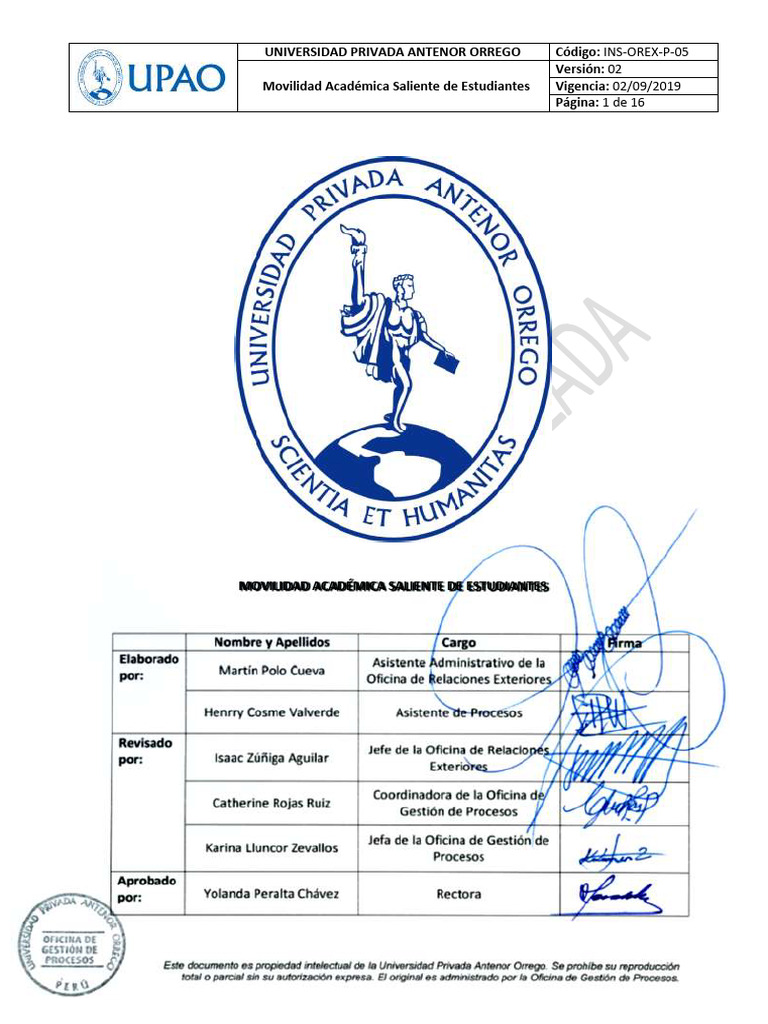 Movilidad Académica Saliente de Estudiantes | PDF | Negocios